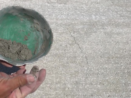 How to repair concrete cracks using rubbing method - How to repair concrete